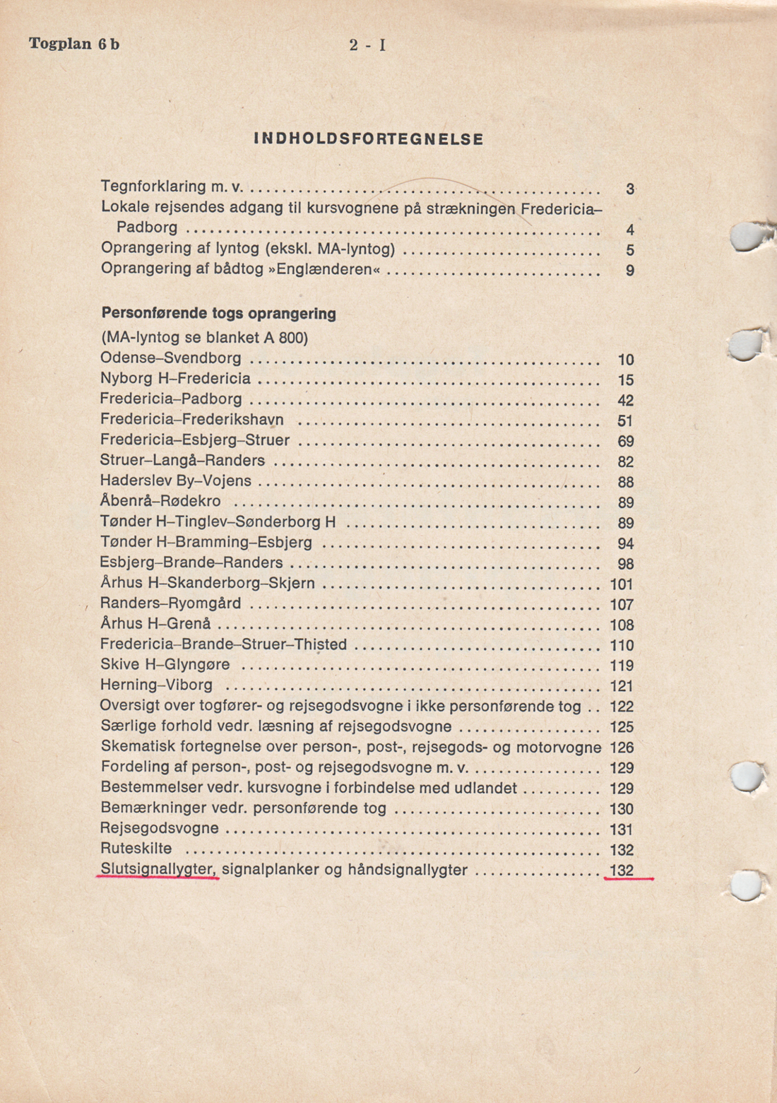 Diverse oprangeringer - Sporskiftet