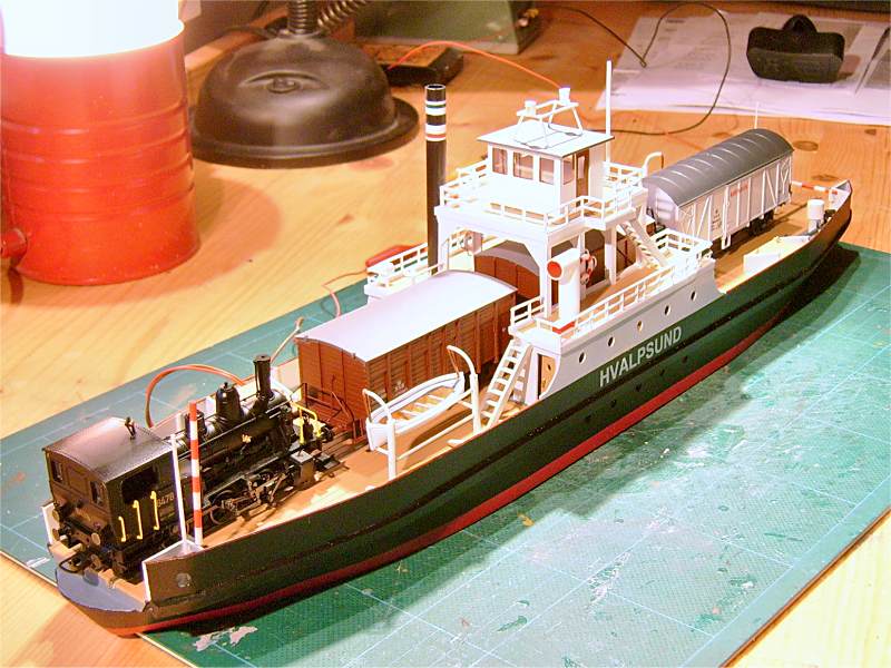 Danske færger i H0 byggesæt eller færdige - Sporskiftet